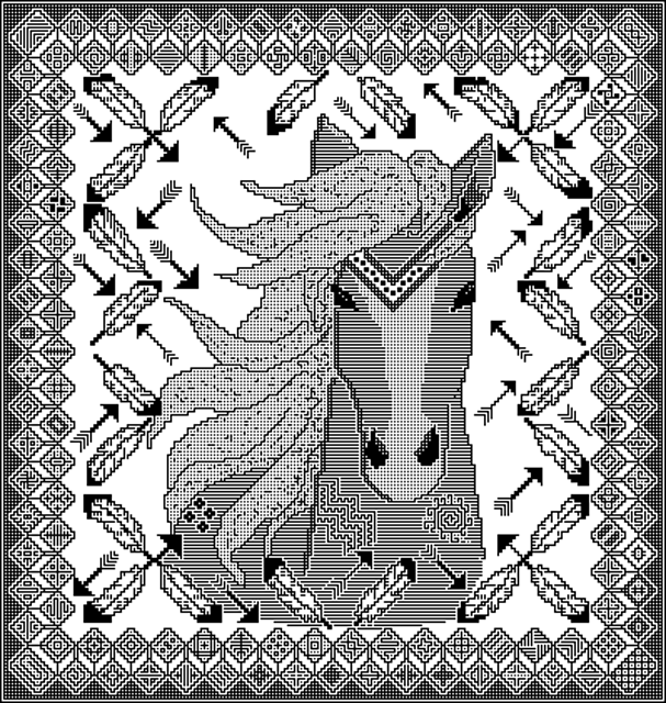 Ravelry: War Horse overlay pattern by Julie Cliff