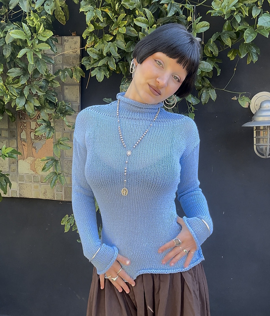 Ravelry: Iceberg Turtleneck Top pattern by June Lagoon
