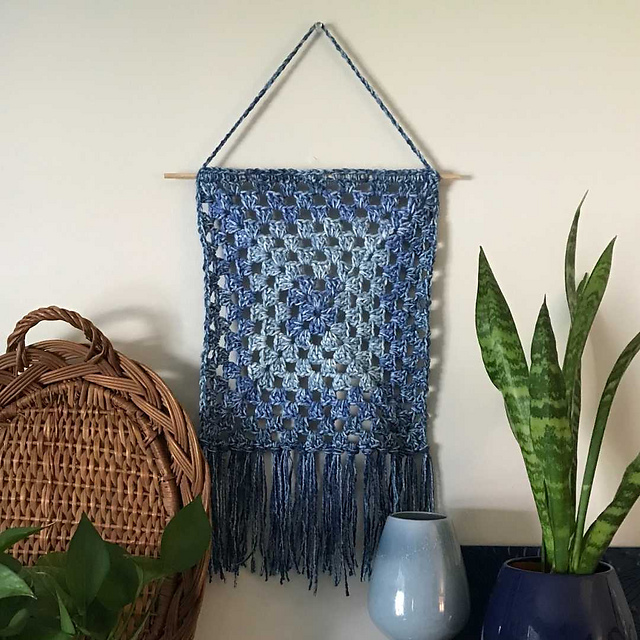 Ravelry: Simple Granny Square Wall Hanging pattern by Erin Toews