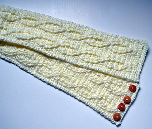 Ravelry: Double Cable Muffler pattern by Mary E. Nolfi
