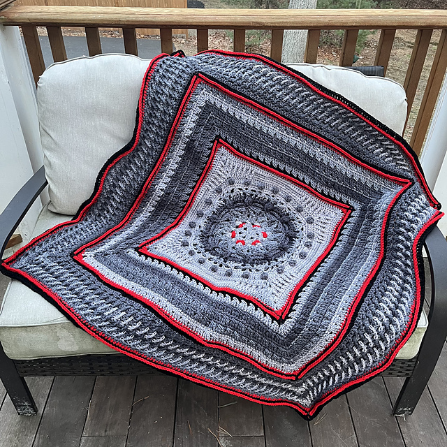 Ravelry: JustMagicMaria's Study of Ombré Afghan