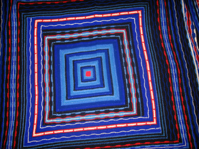 Ravelry: Justdunny's Crochet rug improvised - wavy effect