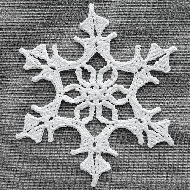 Ravelry: East Flame Snowflake pattern by Jessica Wifall