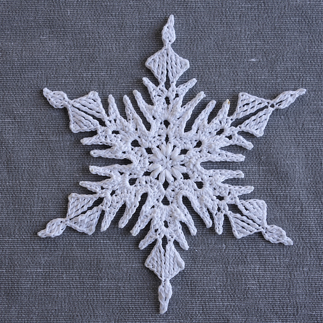 Ravelry: Explosion on Fire Snowflake pattern by Jessica Wifall