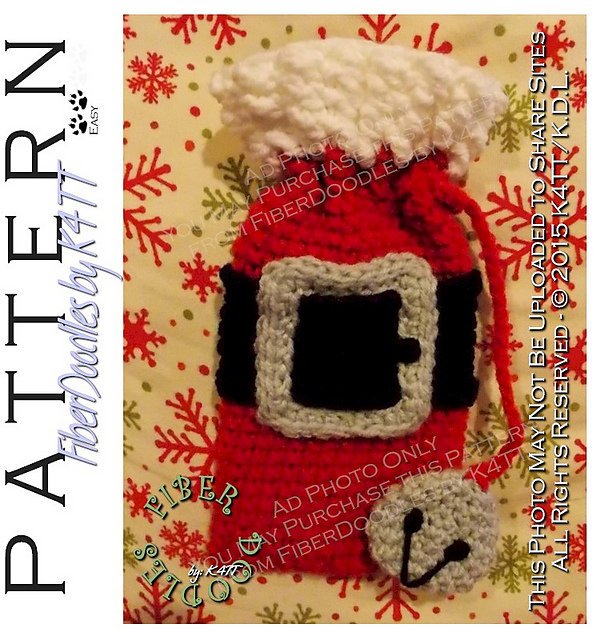 Ravelry: SIlly Sacks Santa's Trousers pattern by K4TT