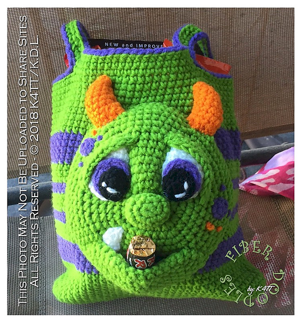 Ravelry: TorT Monster Bag pattern by K4TT