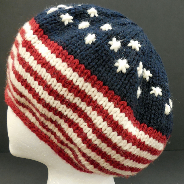 Ravelry: Go USA! Hat pattern by Laura Rasmussen