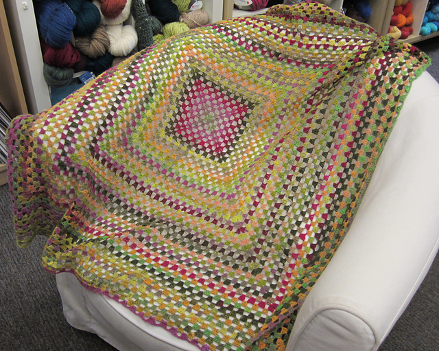 Ravelry: Granny Square Shawl pattern by Laura Rasmussen