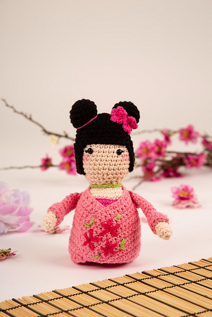 Ravelry: Suki the Sakura Doll pattern by Heather C Gibbs (KCACO.UK)