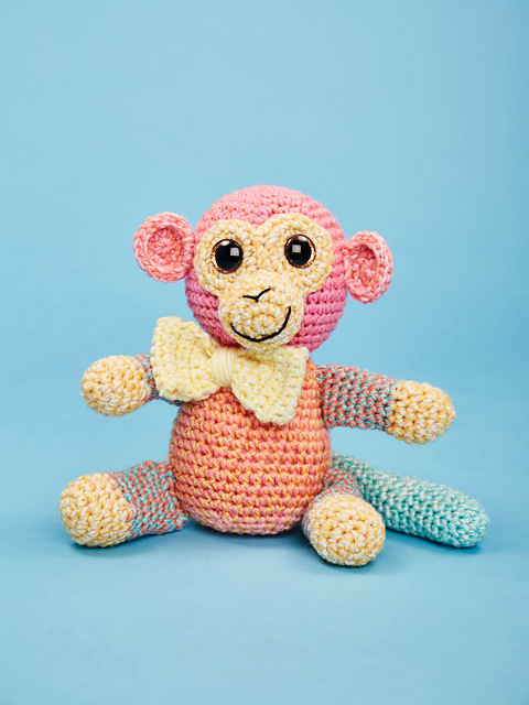 Ravelry: Momo the Rainbow Monkey pattern by Heather C Gibbs (KCACO.UK)