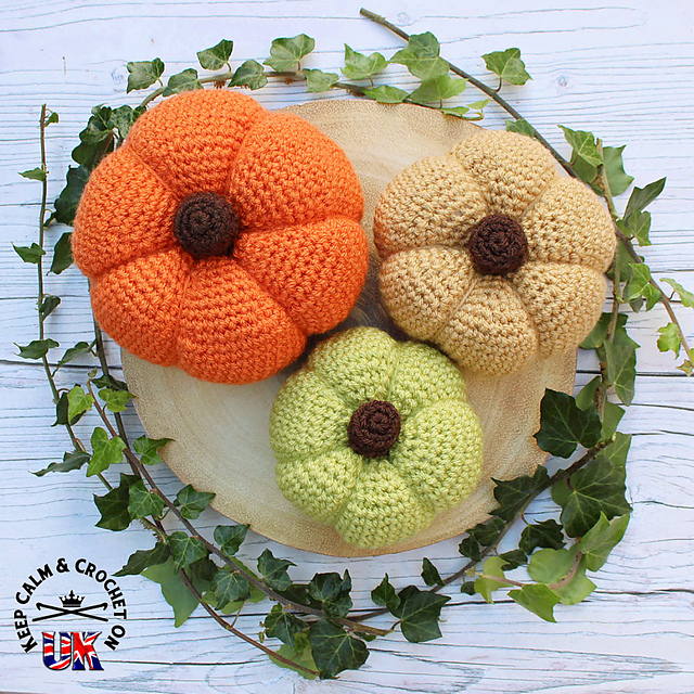 Ravelry: Slick and Quick Pumpkin Trio pattern by Heather C Gibbs (KCACO.UK)