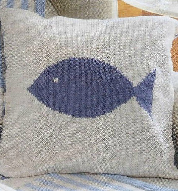 Ravelry: Fish and Stripes Cushion Cover pattern by Sian Brown Knitwear ...