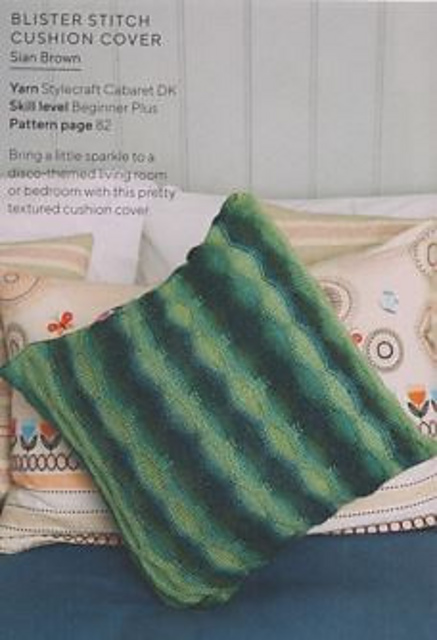 Ravelry: Blister Stitch Cushion Cover pattern by Sian Brown Knitwear Design