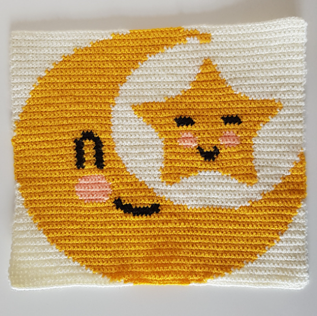 Ravelry: Star and Moon Graphghan pattern by Katie Evans