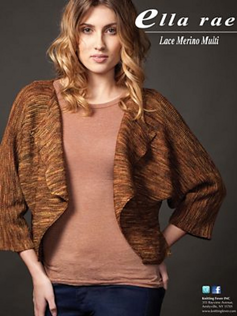 Ravelry: Batwing Sleeve Cardigan pattern by Ella Rae