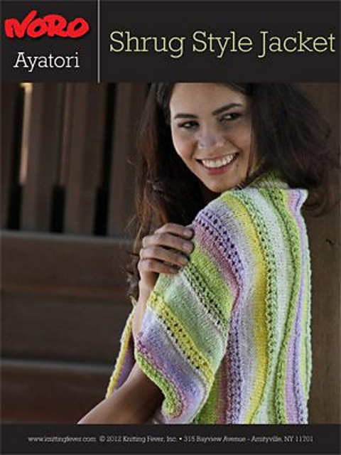 Ravelry: YS-568 Ayatori Shrug Style Jacket pattern by Eisaku Noro ...