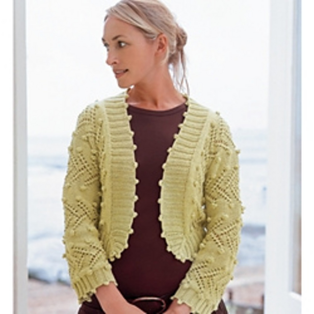 Ravelry: Lace Sweater / Lace Bobble Jacket pattern by Debbie Bliss