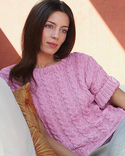 Ravelry: Cabled Top pattern by Debbie Bliss