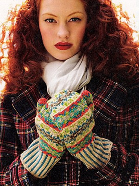 Ravelry: #33 Fair Isle Mittens pattern by Anna Wilkinson
