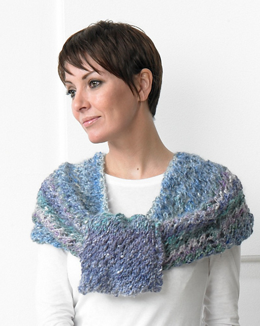 Ravelry: Design 05 Shoulder Wrap/Snood with Knot pattern by Jenny Watson