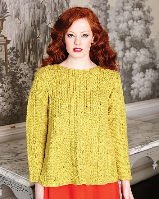 Ravelry: #5 Cabled Swing Tunic pattern by Debbie Bliss