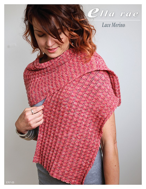 Ravelry: Multicolored Lace Wrap pattern by Ella Rae
