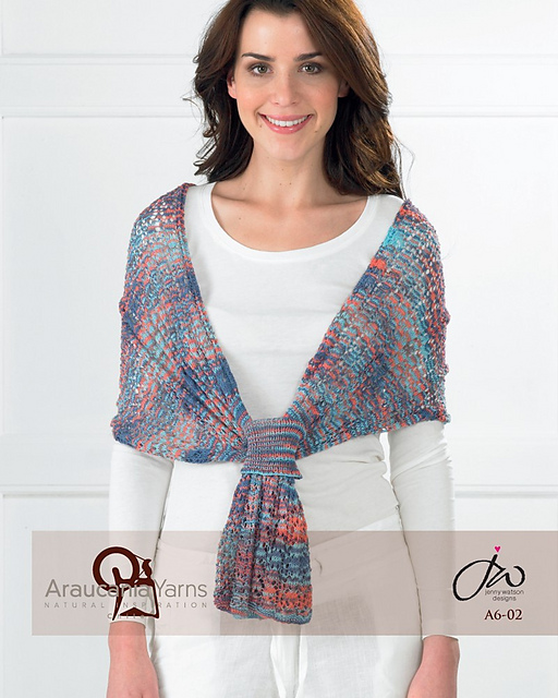 Ravelry: Lace Thread Through Wrap pattern by Jenny Watson