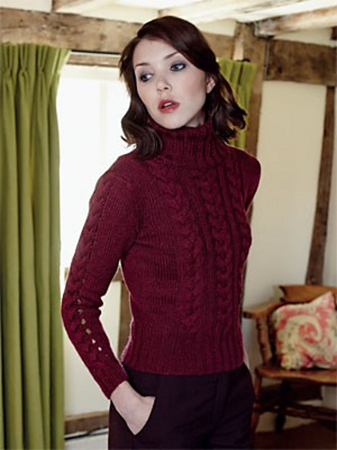 Ravelry: Open Cable Sleeve Sweater pattern by Debbie Bliss