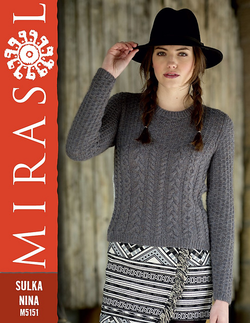 Ravelry: Cabled Sweater (m5151) pattern by Jenny Watson