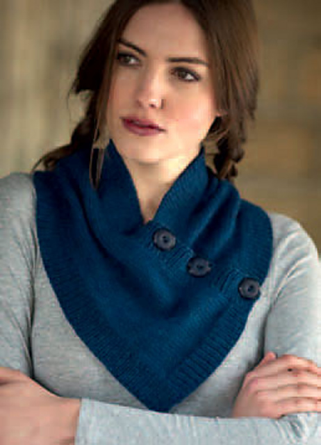 Ravelry: Buttoned Neck Wrap pattern by Jenny Watson