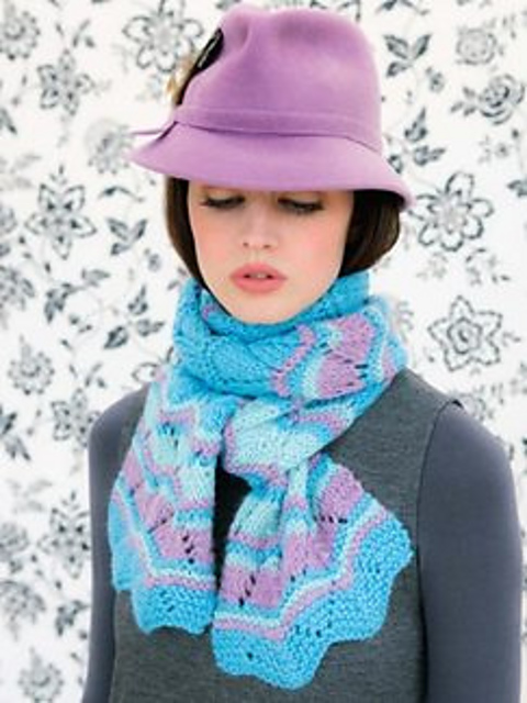 Ravelry: Clove Chevron Scarf pattern by Louisa Harding