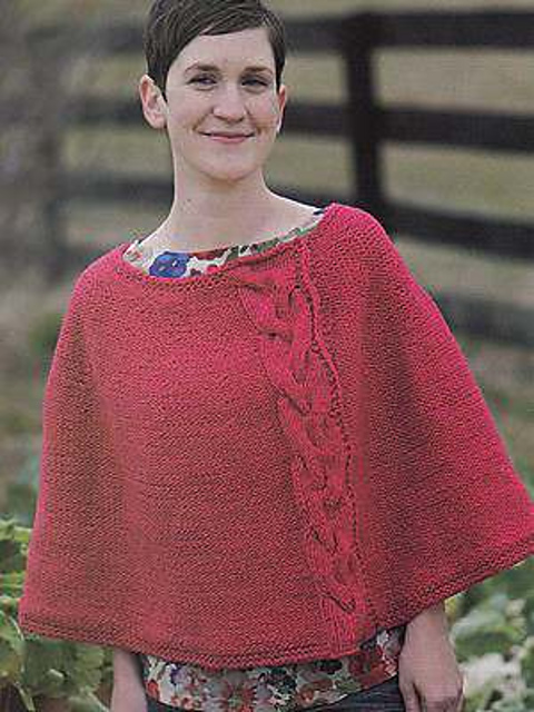 Ravelry: Cabled Capelet pattern by Susan Gibbs