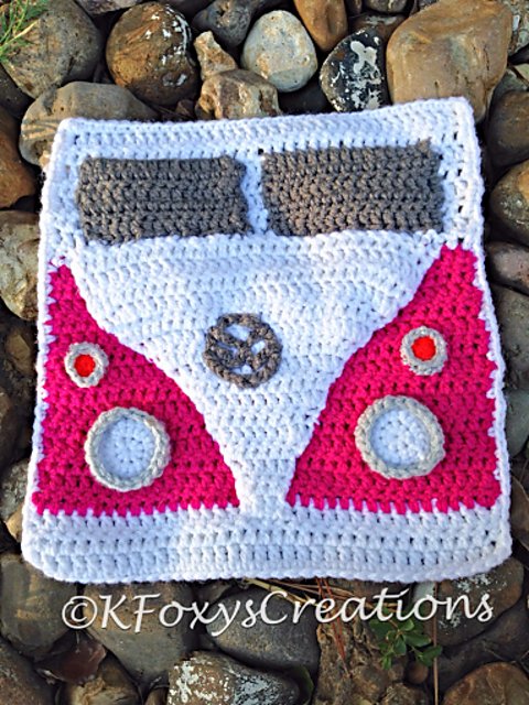 Ravelry: Luv Bus (Vw bus) Square pattern by Kayla Jackson