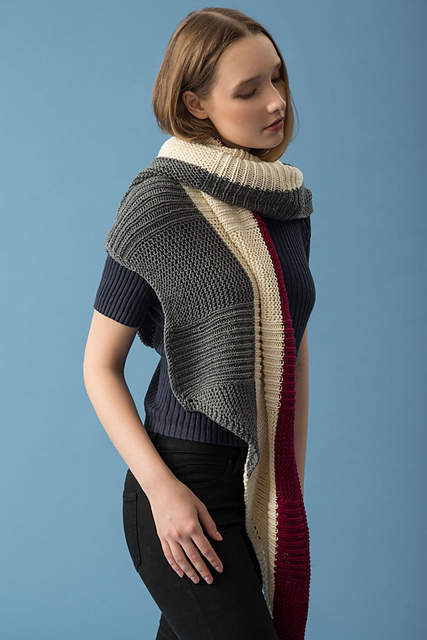 Ravelry: Rib and Garter Stitch Shawl pattern by Sol Le Roux