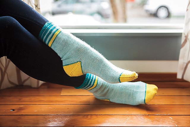 Ravelry: Puddle Jumper Socks pattern by Allison Griffith