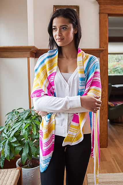 Ravelry: Eclectic Electric Shawl pattern by Megan Dial