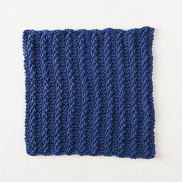 Ravelry: Garter Twist Dishcloth pattern by Faith Schmidt