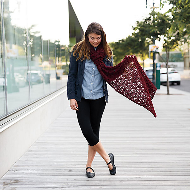 Ravelry: Caer Wrap pattern by Luise O'Neill