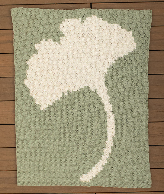Ravelry: Ginkgo Leaf Blanket pattern by Knitting with Chopsticks