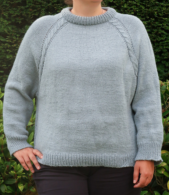Ravelry: Threaded Raglan Sweater pattern by Knitting with Chopsticks