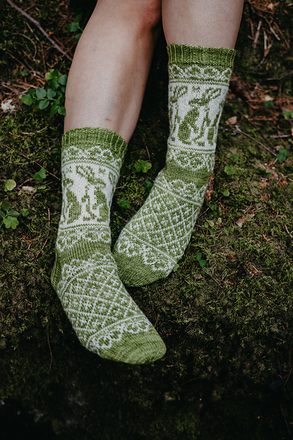 Ravelry: The Hare and the Spring / Jänis ja kevät pattern by Lumi Karmitsa