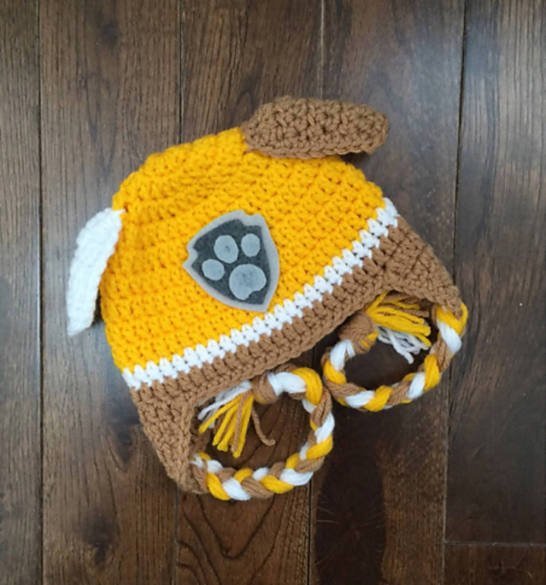 Ravelry: Paw Patrol Hat Rubble pattern by Kaileigh Kwan