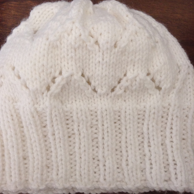 Ravelry: Arrow Eyelet Hat pattern by Katherine Westerman