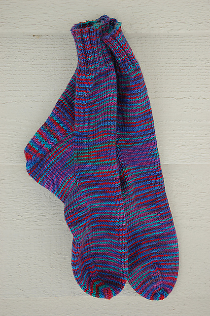 Ravelry: Easy Socks on Circular Needles pattern by Kelly Ann Jensen