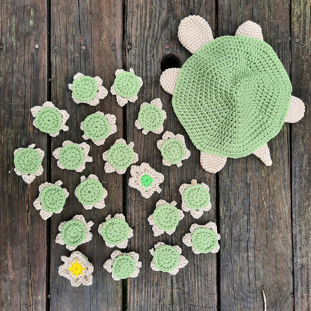 Ravelry: Tawnie Turtle Matching Game pattern by Katherine Rombold-Tarr