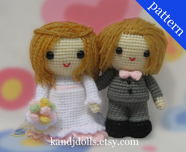 Ravelry: Wedding Bride and Groom Amigurumi pattern by Sayjai ...