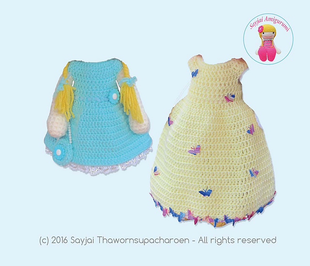 Ravelry: Bell Shaped Doll Dress pattern by Sayjai Thawornsupacharoen
