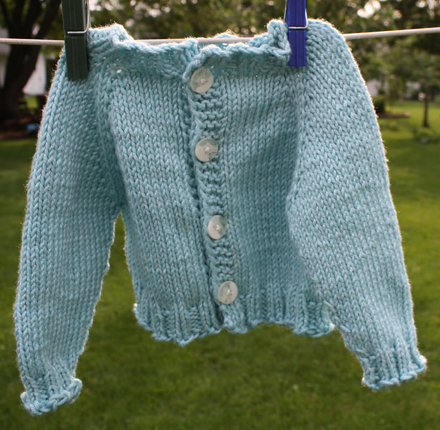 Ravelry: Newborn Cardigan pattern by Karen Green