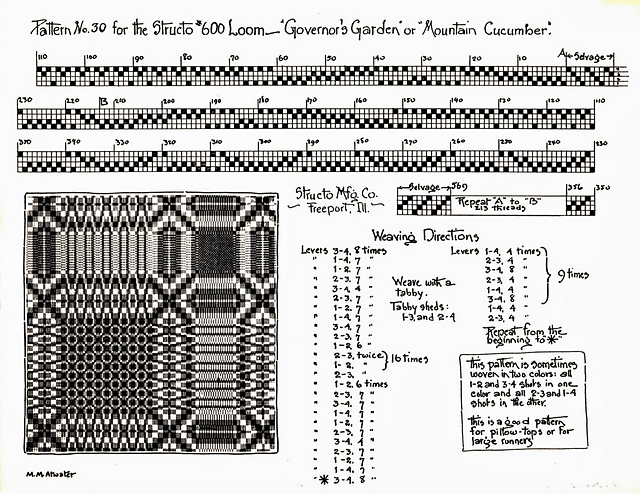 Ravelry: KarenandDolly's ATWATER VINTAGE LOOM DRAFTS