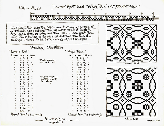 Ravelry: KarenandDolly's ATWATER VINTAGE LOOM DRAFTS